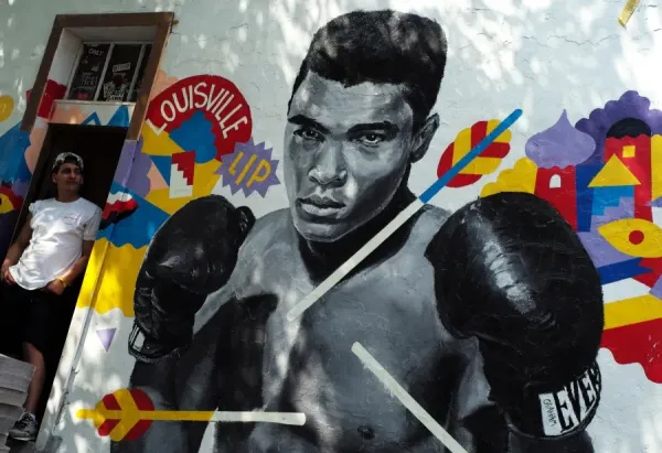 Muhammad Ali Arte Murale Muhammad Ali Wallfield©