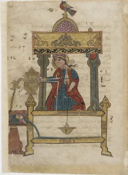 Hand-washing automaton with flush mechanism, folio
