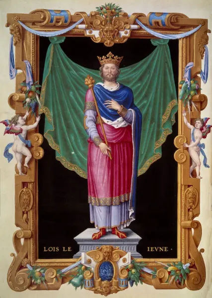 Portrait Of King Louis Vii Of France Painting Portrait Callet King