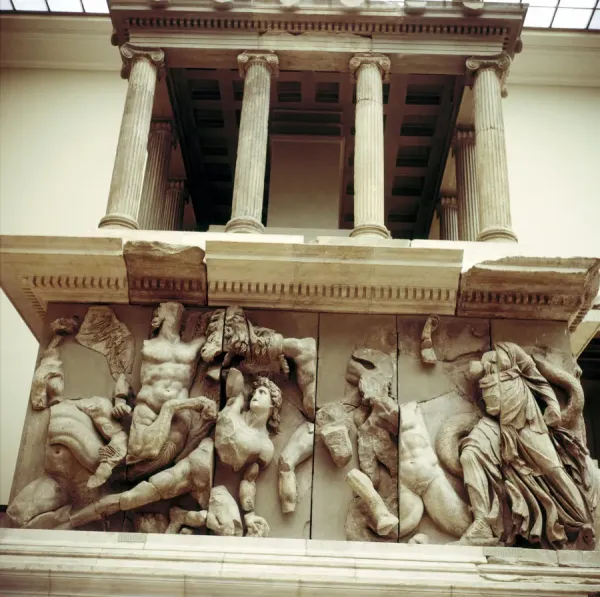 Altar Of Zeus Pergamon Pergamon Altar Editorial Image. Image Of Altar,