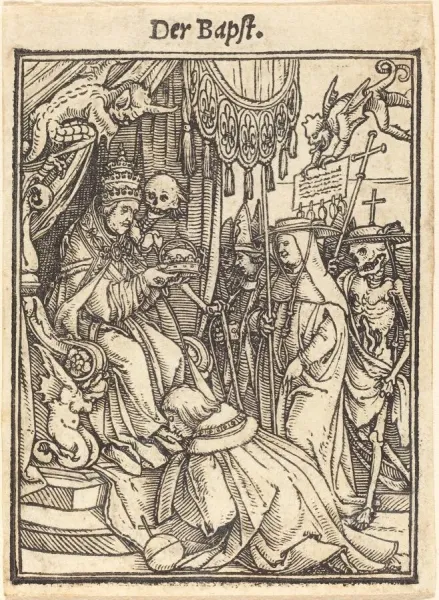 Der Bapst. Creator: Hans Holbein the Younger Our beautiful Wall Art and ...