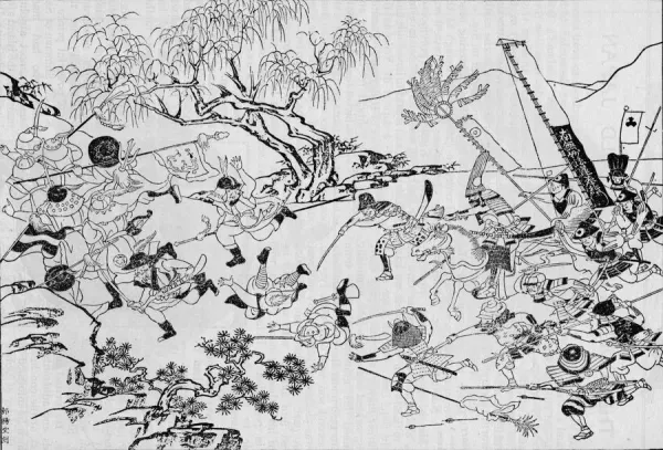 A Japanese Artists Picture Of Japans Invasion Of Korea In
