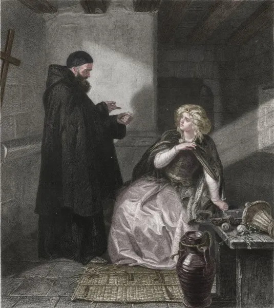 Friar Lawrence Gives Juliet Potion Romeo And Juliet: Act 4, Scene 4