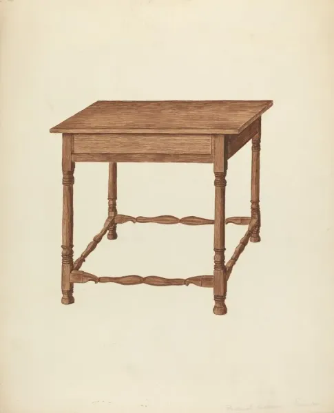 Table, c. 1953. Creator: Frederick Jackson Our beautiful Wall Art and ...