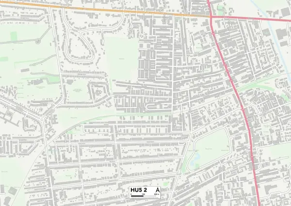 Kingston upon Hull HU5 2 Map Our beautiful Wall Art and Photo Gifts ...