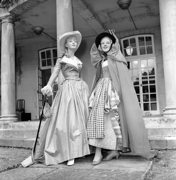 Actresses and models take part in a 18th century fashion