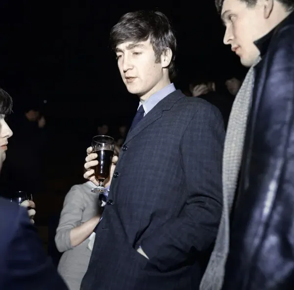 John Lennon, singer of British pop group The Beatles