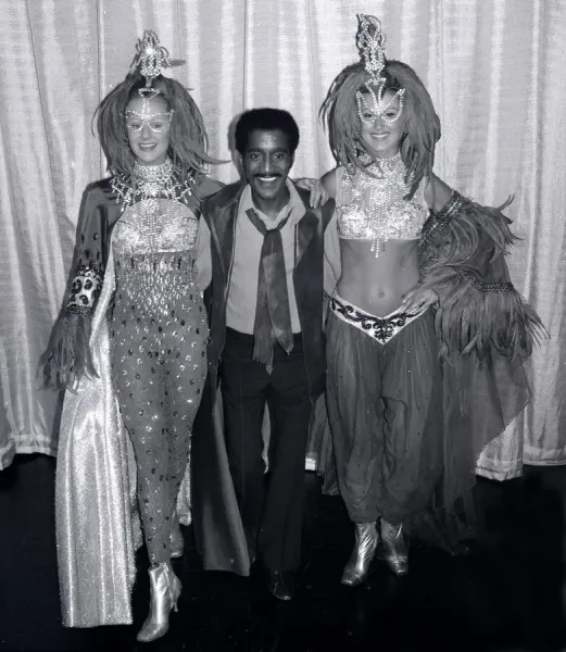Sammy Davis Jnr. rehearsing for his new West End show with