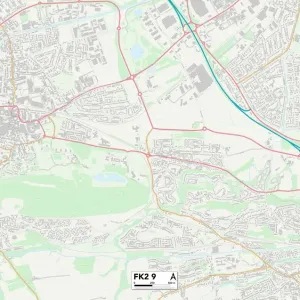 Falkirk FK2 8 Map Our beautiful Wall Art and Photo Gifts include Framed ...