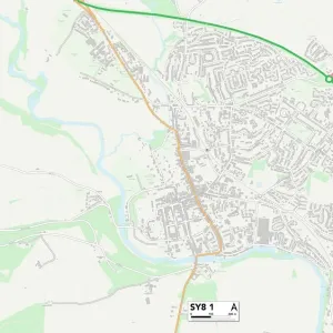 Shropshire SY1 1 Map Our beautiful Wall Art and Photo Gifts include ...