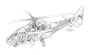 Civil Helicopter Cutaways Art Prints, Posters & Puzzles