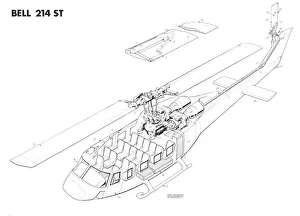 Military Helicopter Cutaways Art Prints, Posters & Puzzles