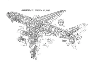 Boeing Cutaway Prints Collection