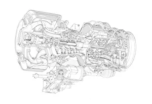Aeroengines - Jet Cutaways Art Prints, Posters & Puzzles