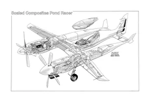 Hovercraft and Glider Cutaways Art Prints, Posters & Puzzles