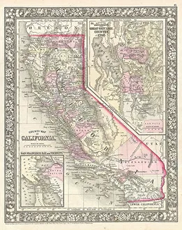 Media Storehouse: Mitchell Map Of California