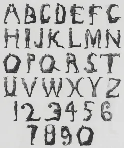 Human Alphabet Art Prints, Posters & Puzzles