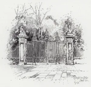 Wrought Iron Gates Art Prints