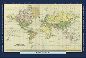 Media Storehouse: Historical World Map 1858