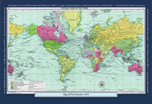 Historical World Map 1919 Collection of Photo Prints and Gifts