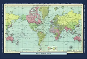 Media Storehouse: Historical World Map 1926