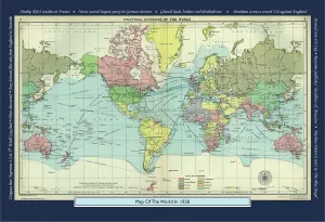 Historical World Map 1930 Collection of Photo Prints and Gifts