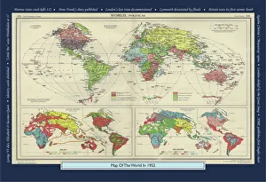 Media Storehouse: Historical World Map 1952