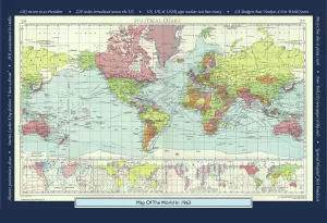 Media Storehouse: Historical World Map 1963