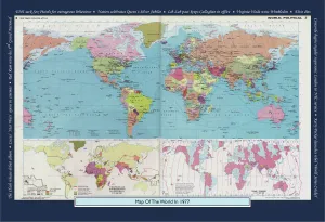 Historical World Map 1977 Prints