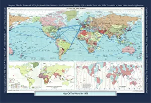 Historical World Map 1979 Prints