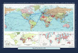 Historical World Map 1979 Prints