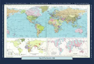Historical World Map 1980 Collection of Photo Prints and Gifts