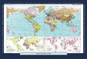 Historical World Map 1987 Collection of Photo Prints and Gifts