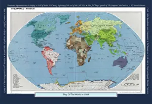Historical World Map 1989 Collection of Photo Prints and Gifts
