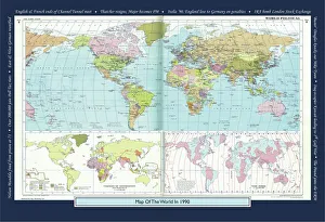 Historical World Map 1990 Collection of Photo Prints and Gifts