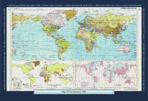 Historical World Map 1991 Art Prints, Posters & Puzzles