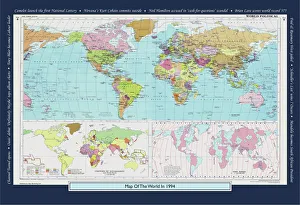 Historical World Map 1994 Art Prints, Posters & Puzzles