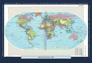 Historical World Map 1996 Collection of Photo Prints and Gifts