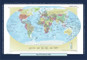 Historical World Map 2002 Art Prints, Posters & Puzzles