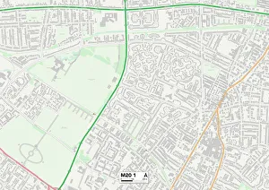 Postcode Sector Maps (M - Manchester) (Map Marketing) (Photos Framed ...