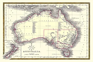Old Australian Map Prints