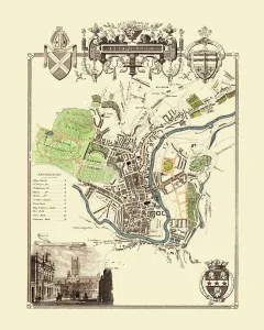 Historic Bath Map Prints