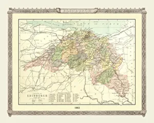 Media Storehouse: Old County Map Of Edinburgh