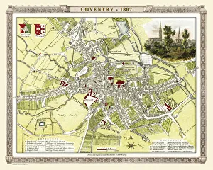 Coventry Map Collection of Photo Prints and Gifts