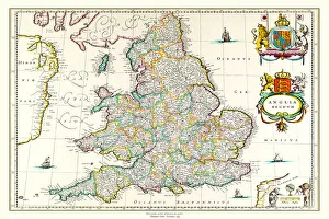 Old Map Of England Collection of Photo Prints and Gifts