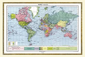 Old Map Of The World Collection of Photo Prints and Gifts
