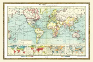 World (Maps Charts) Collection Our beautiful Wall Art and Photo Gifts ...