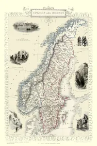 Old Norway Map Collection of Photo Prints and Gifts