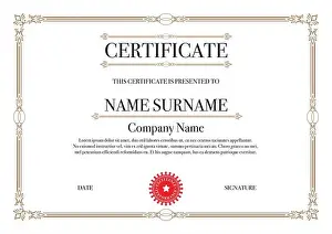 Certificate Border Prints